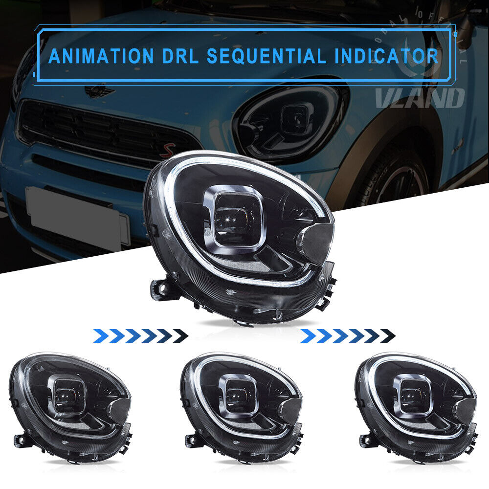 Autunik.co.uk - LED Headlights - For 2010-2016 Mini Cooper Countryman ...