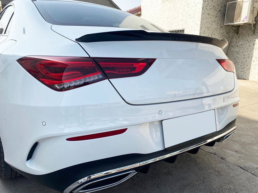 Autunik.co.uk | Gloss Black Rear Trunk Spoiler Wing for Mercedea Benz ...